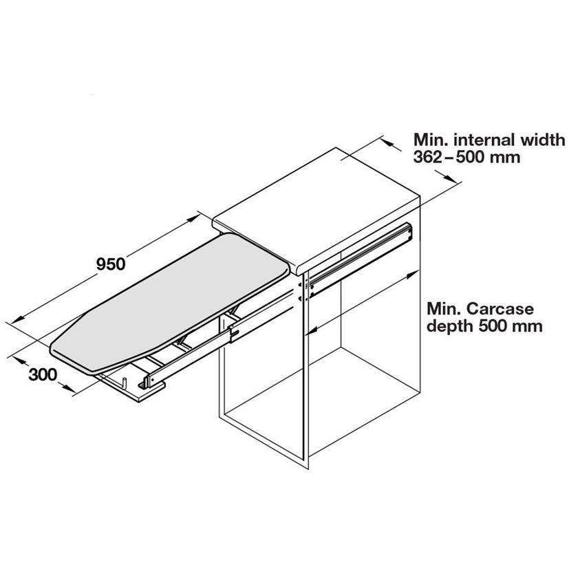 Ironfix Drawer Mounted Ironing Board – KitchenLibrary
